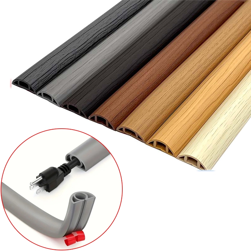 Floor Cord Cover Floor Cable Sheaths Self-adhesive PVC Flexible ...