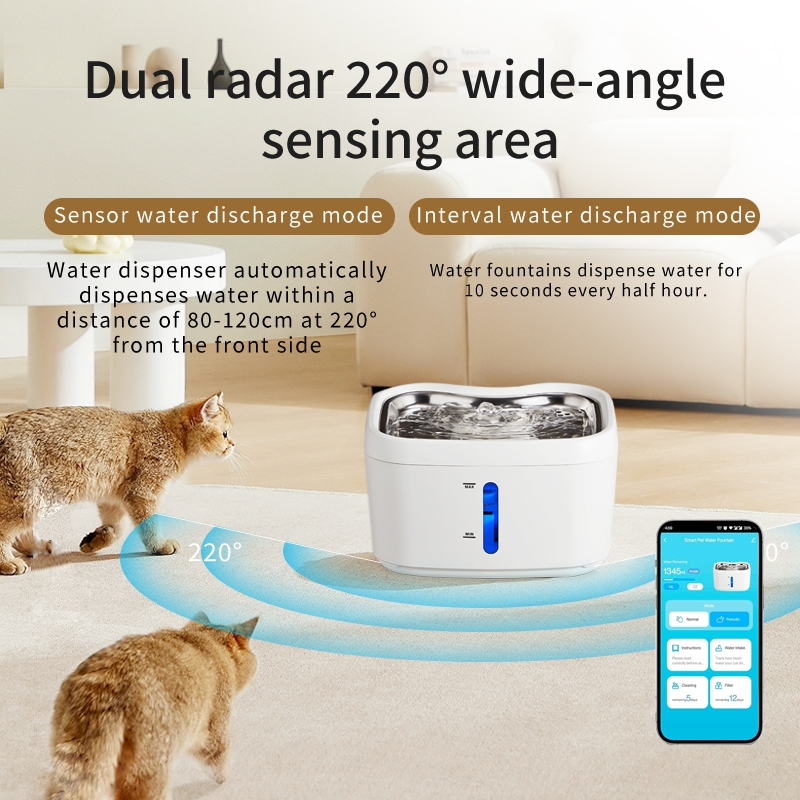 APP controlled cat automatic water fountain, Tuya smart pet water ...