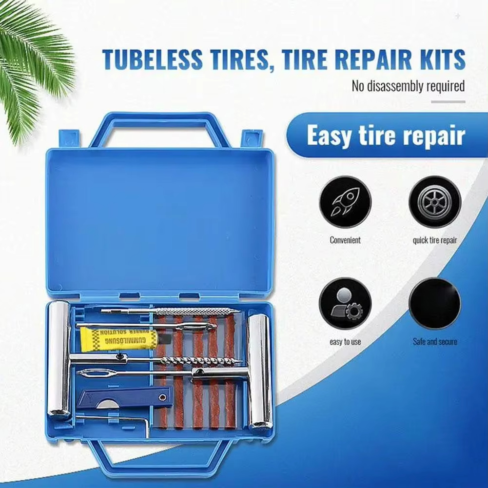 Tire Repair Kit with Plugs Fix Punctures & Plug Flats with Ease - Heavy ...