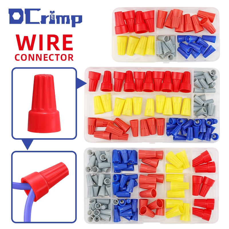 158/220Pcs Wire Connectors, Insulating Insert Twist Electrical Wire ...
