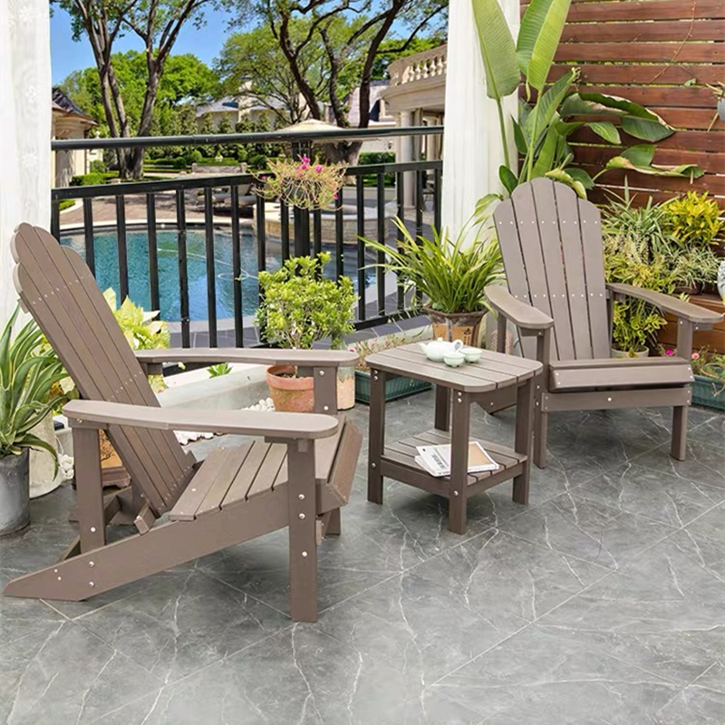 HOMEFUN outdoor high-quality plastic wood beach frog chair rust ...