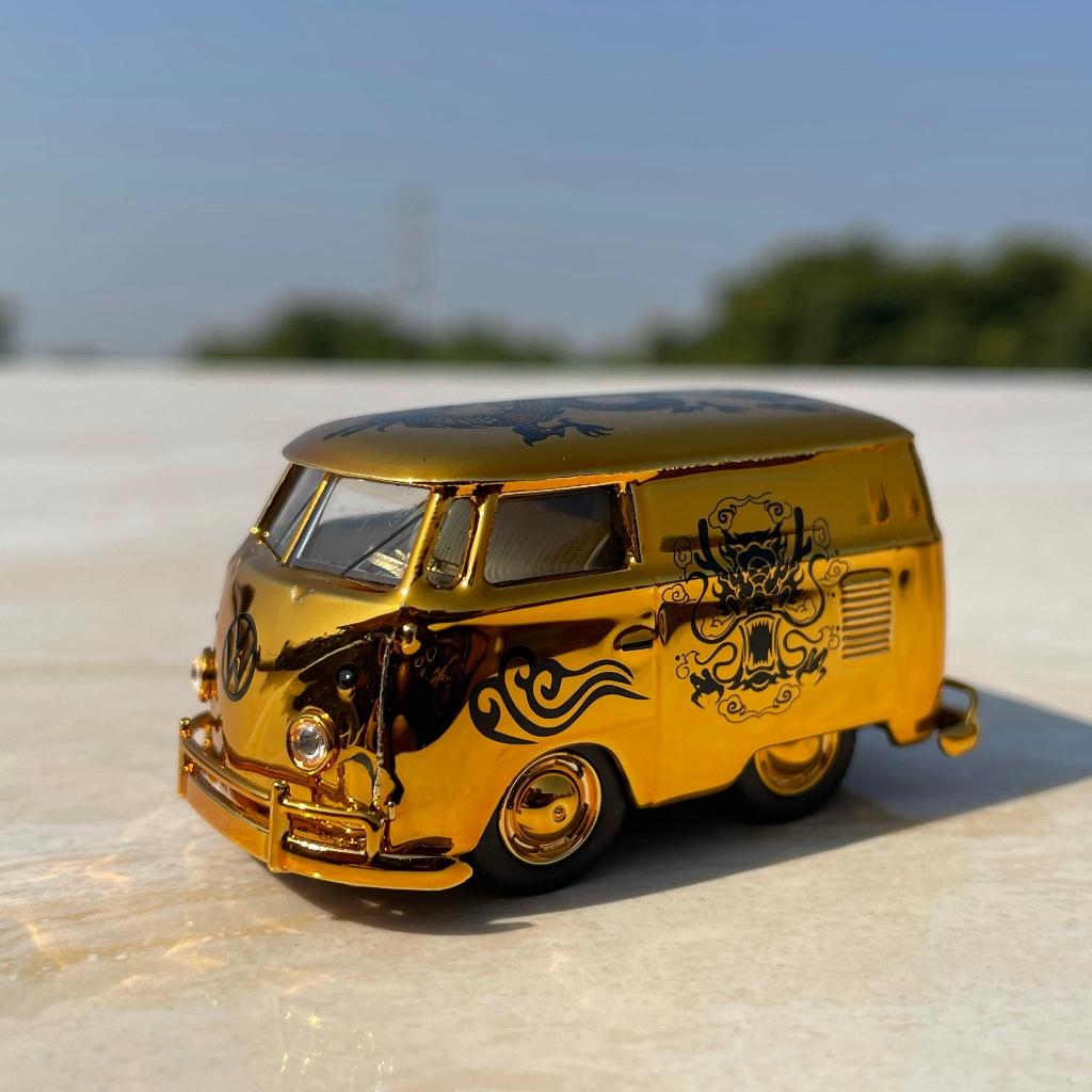 1:64 Volkswagen T1 Van MINIBUS Model Diecast Golden Van | Shopee Malaysia