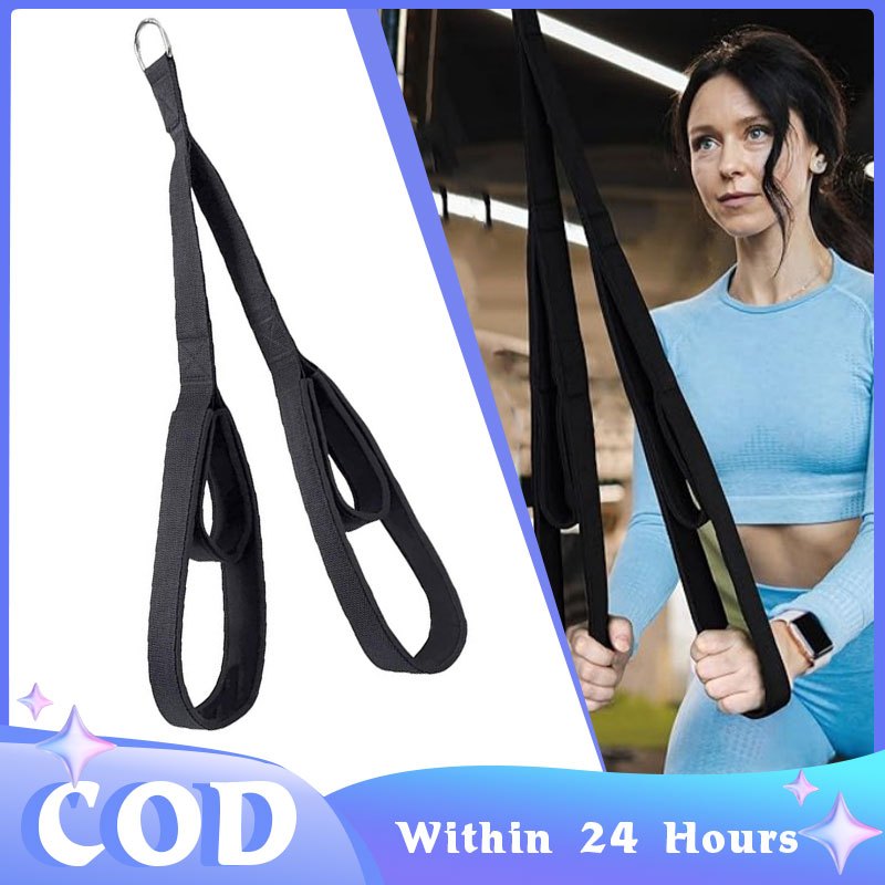 Tricep Rope Pull Down Pulley System Overhead Pull Back Comfortable ...