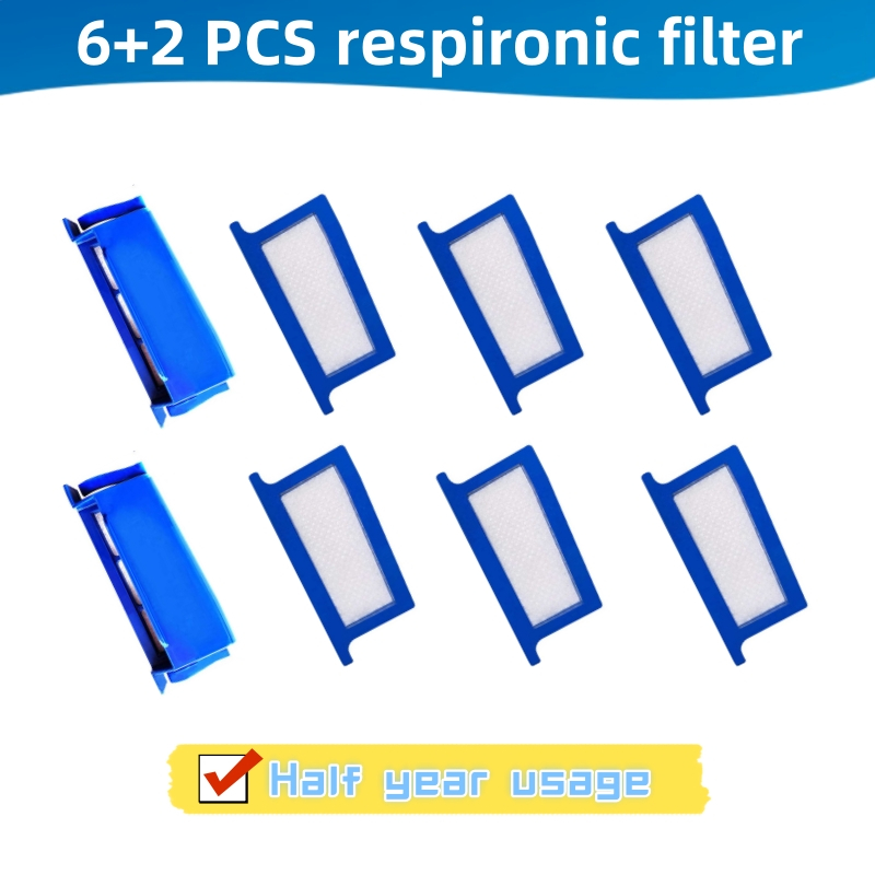 6+2 pcs filter for Philips Respironics DreamStation（2 Reusable+6 ...