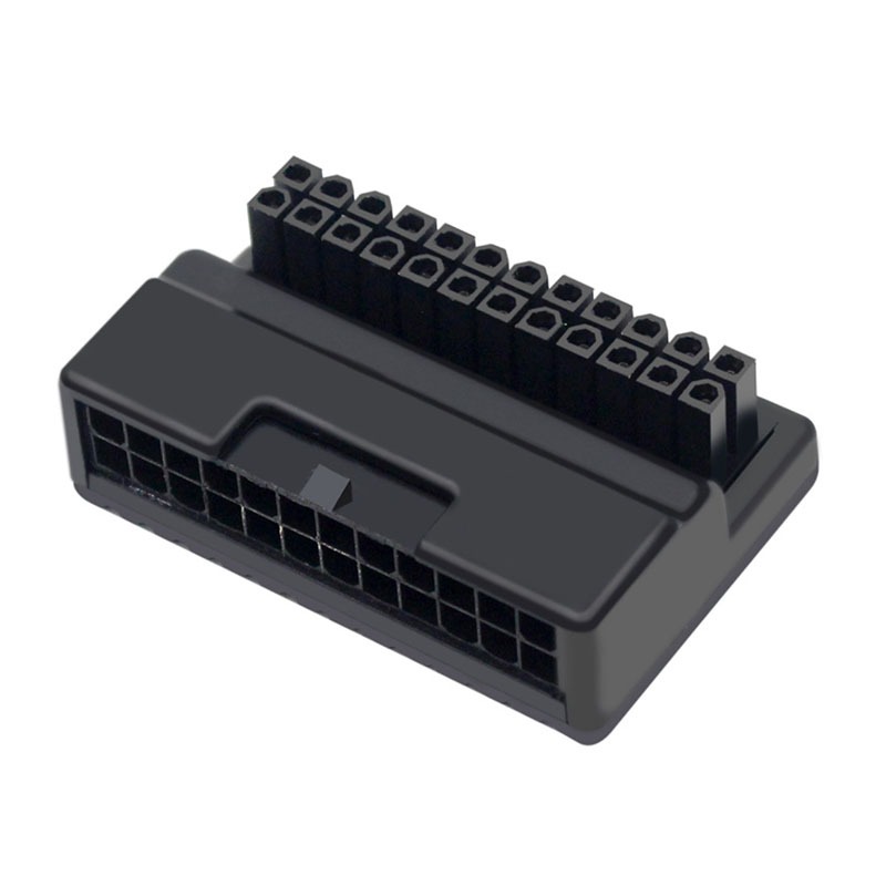ATX 24 Pin Male to Female L Turn Right Angle Power Adapter Board for ...
