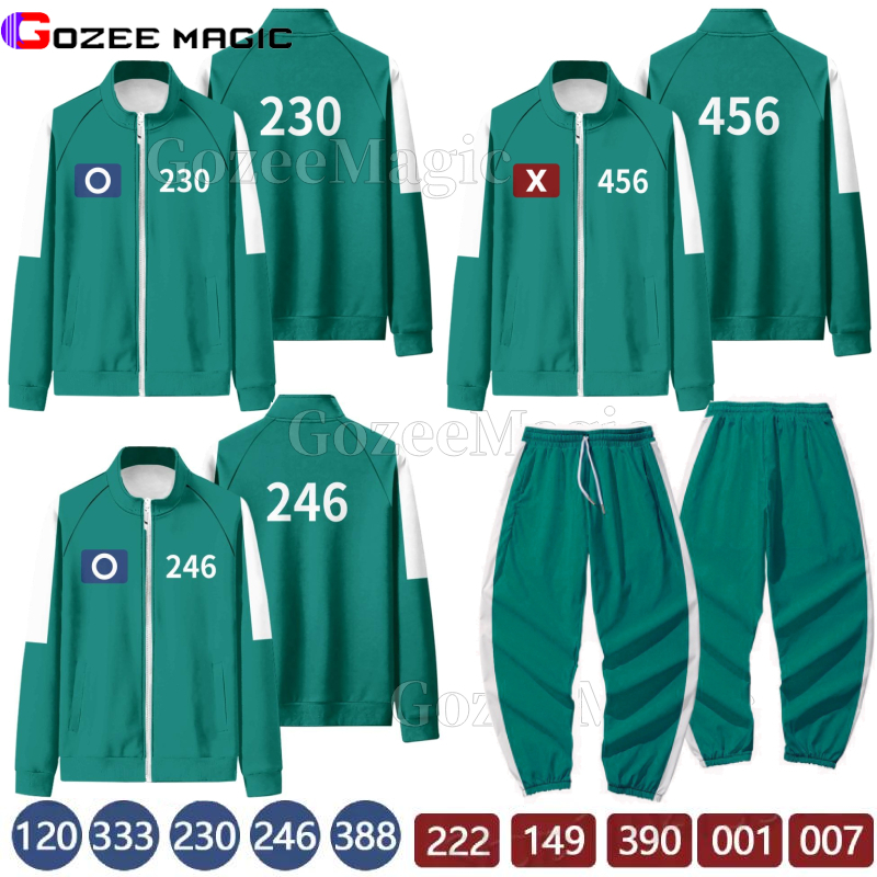 Adult&Child Season 2 Squid Game Cosplay Costume Coat and Pants Jackets ...
