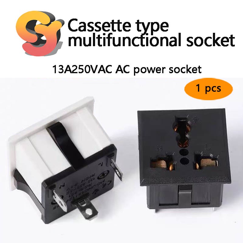 [Ready Stock Supply] 1pcs Cassette Multi-Function Socket 13A250VAC ...
