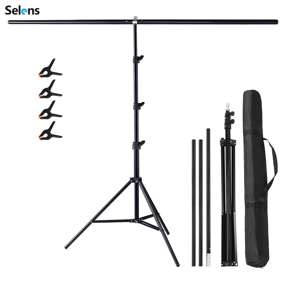 Selens Backdrop Stand Metal T Type Photography 200*260cm with Segment ...