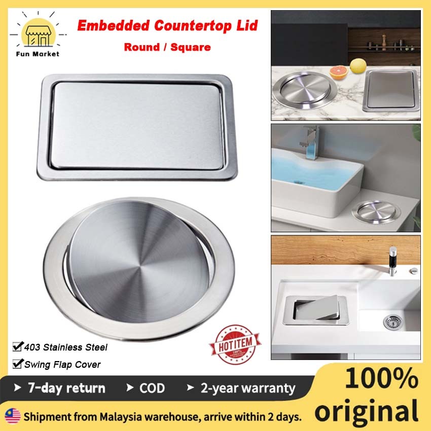 【Local delivery】Stainless Steel Flap Flush Recessed Built-in Balance ...