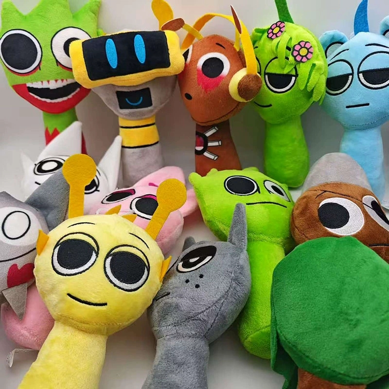 Sprunki Incredibox Plushie Wenda Gray Oren Raddy Plush Dolls and Toys ...