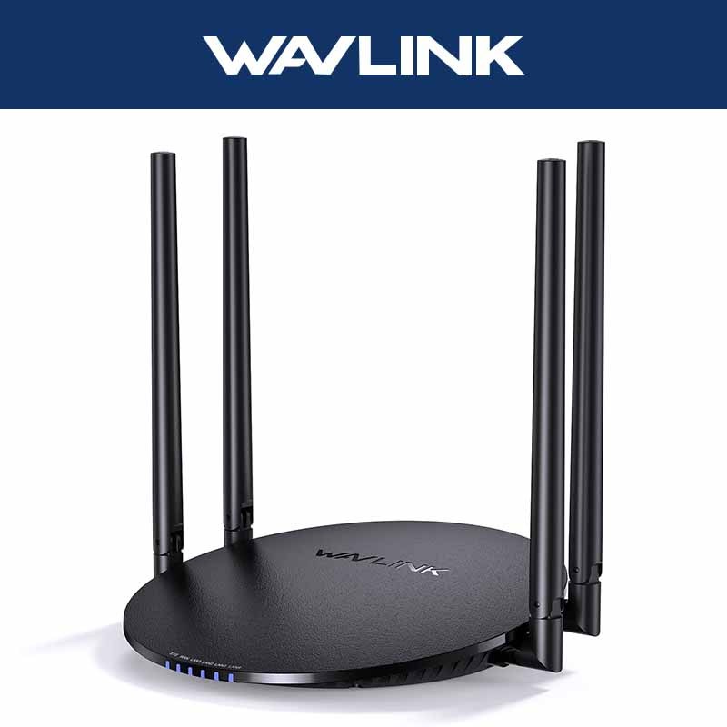 WAVLINK Wireless Router 1200Mbps Dual Band 5GHz+2.4GHz WiFi 5 Router ...