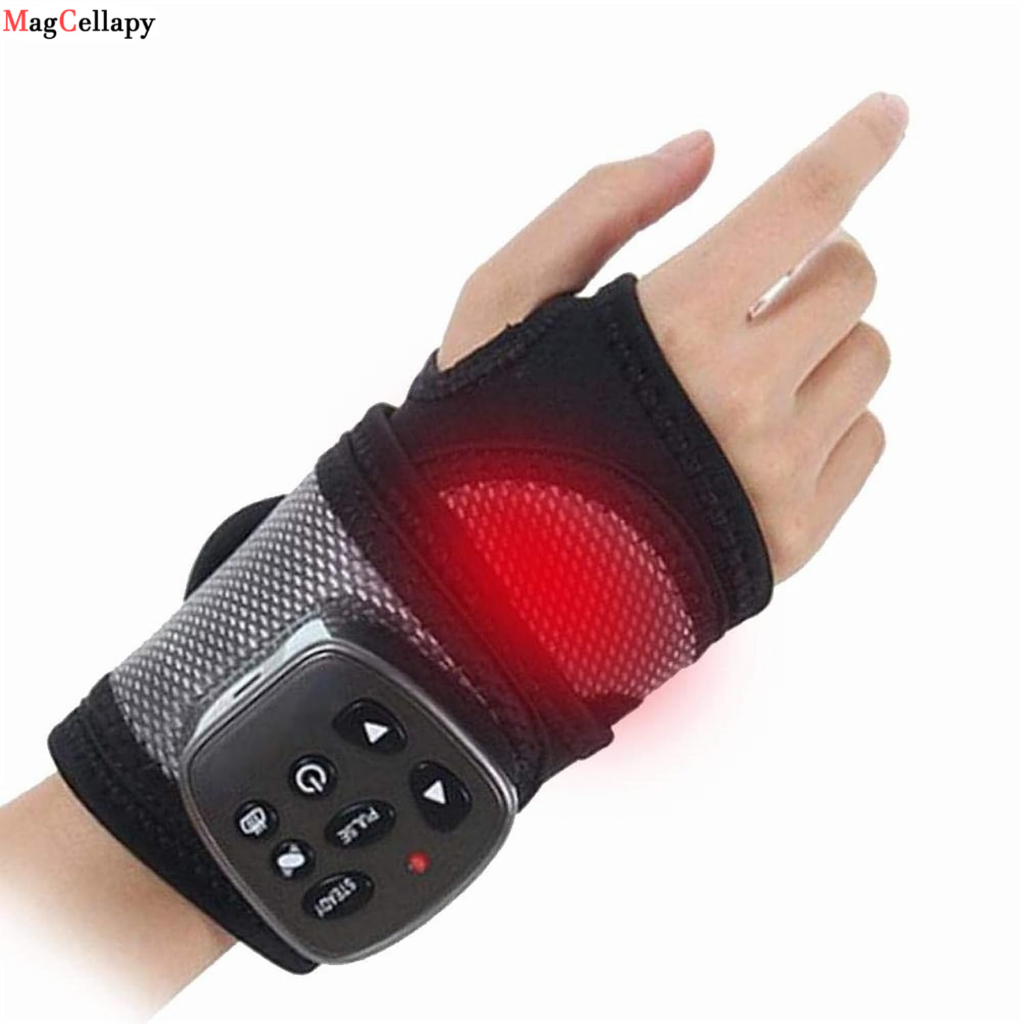 Heated Wrist Massager - Infrared Therapy, Vibration Massage for Pain ...