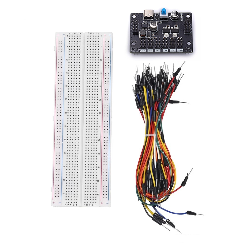 Mb-102 Breadboard+65 Dupont Lines+Breadboard Power Module Electronic ...