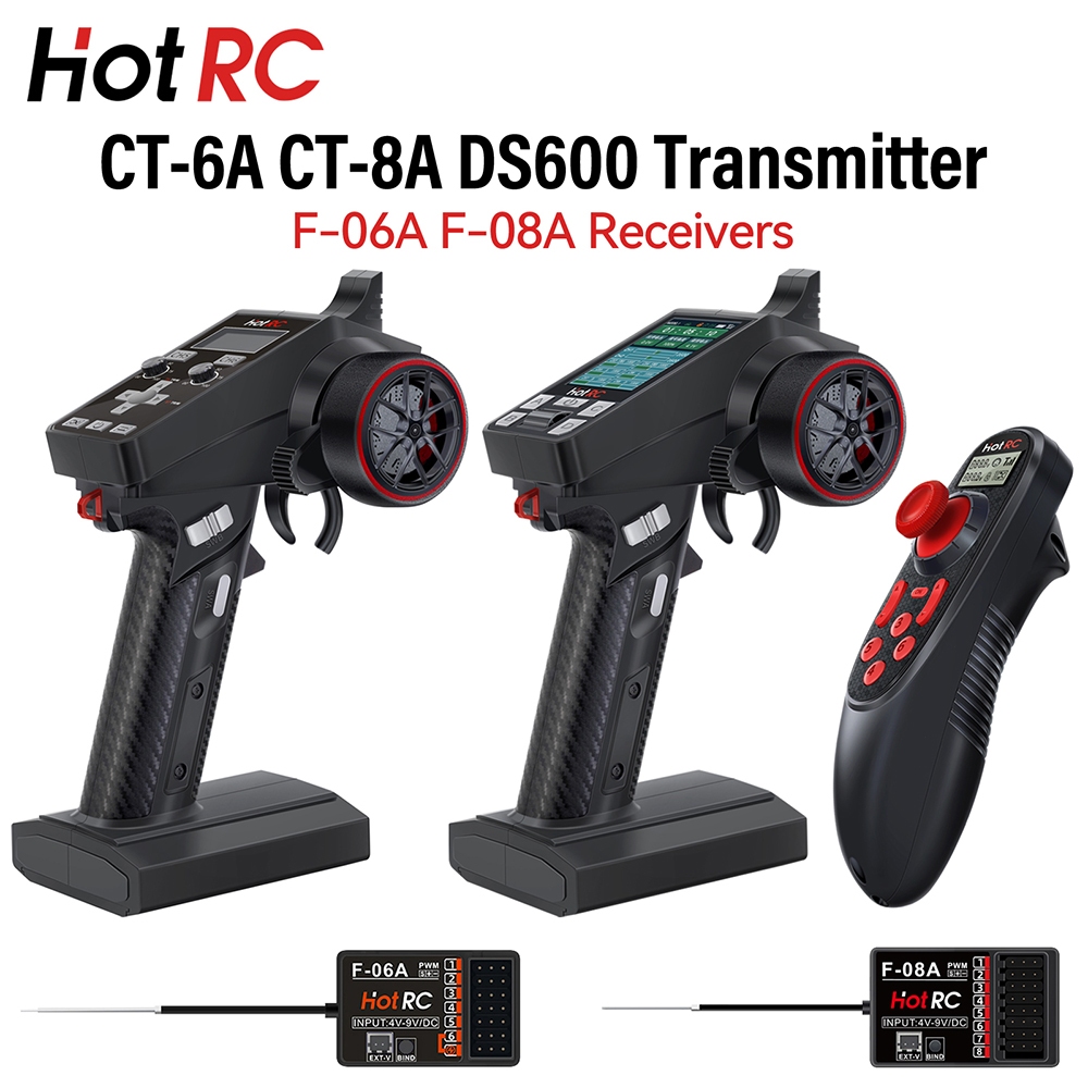 HotRC Transmitter CT-6A CT-8A DS600 2.4GHz Radio System Remote ...