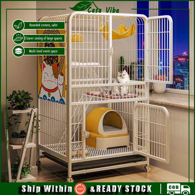 Mobile Sangkar Kucing Besar Cat Cage Large Cat House 2/3/4/5 Level ...