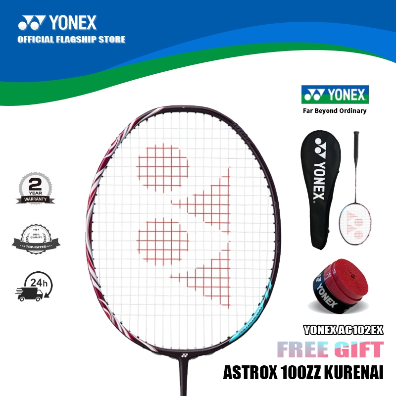 YONEX ASTROX 100ZZ Kurenai Badminton Racket Full Carbon NANOFLARE 1000 Single 4U 28-30Lbs 83g ...