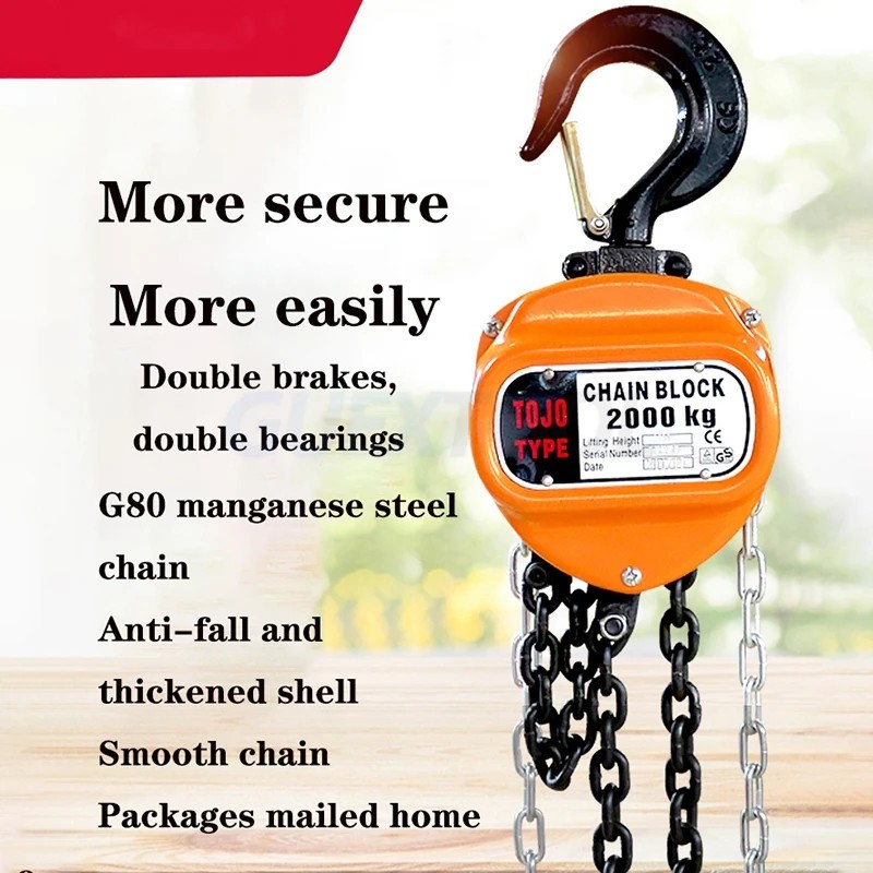 3M/6M Lift 1 Ton Manual Reverse Chain Small Lifting Hoist Lifting ...