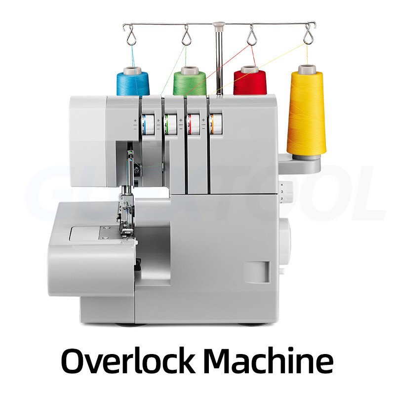 Household Overlock Sewing Machine 2/3/4 Thread Overlock Sewing Machine ...