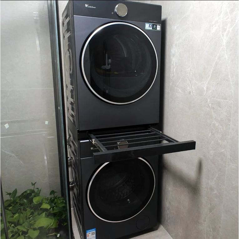 Drum washing machine, dryer, stacking connection rack, dryer ...