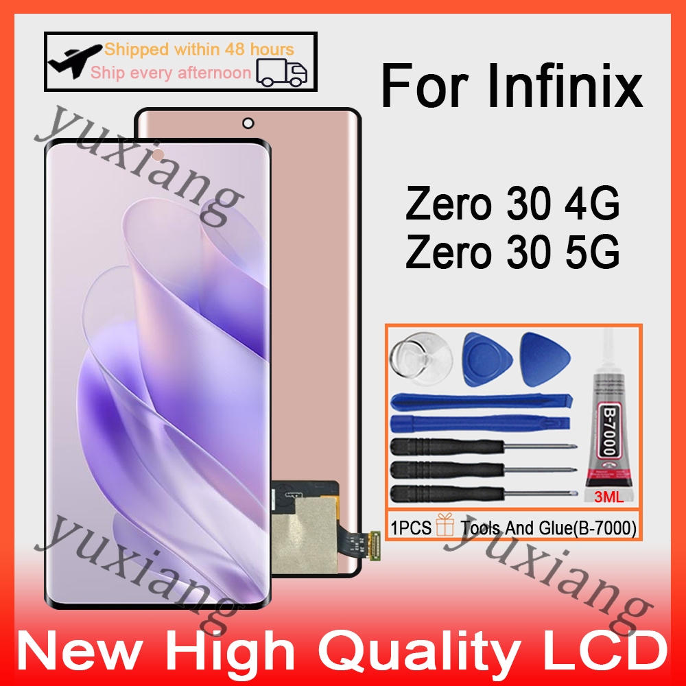 Original AMOLED TFT Infinix Zero 30 4G X6731B Zero 30 5G X6731 LCD Display Touch Screen ...
