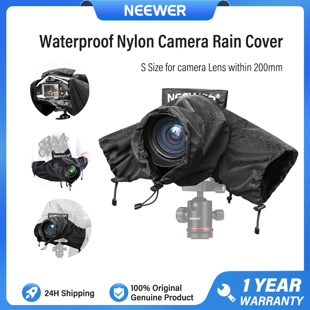 NEEWER Small Size Durable Nylon Camera Rain Cover With Sleeves PB003 ...