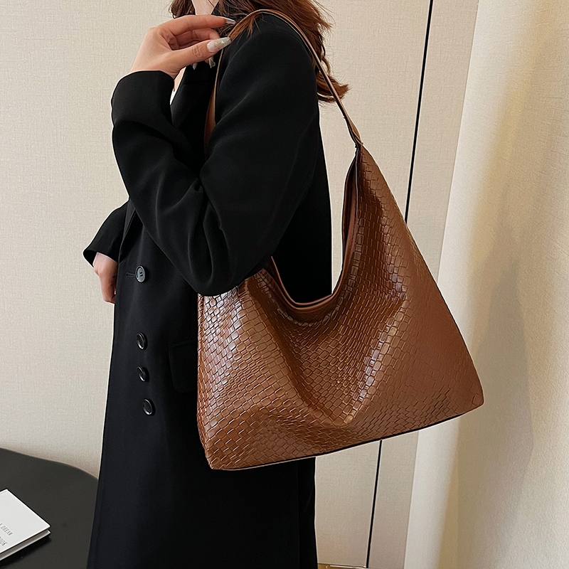 Hhnbnb Vintage Shoulder Bag Women Fashion PU Leather Handbag Casual Commuter Large Capacity ...