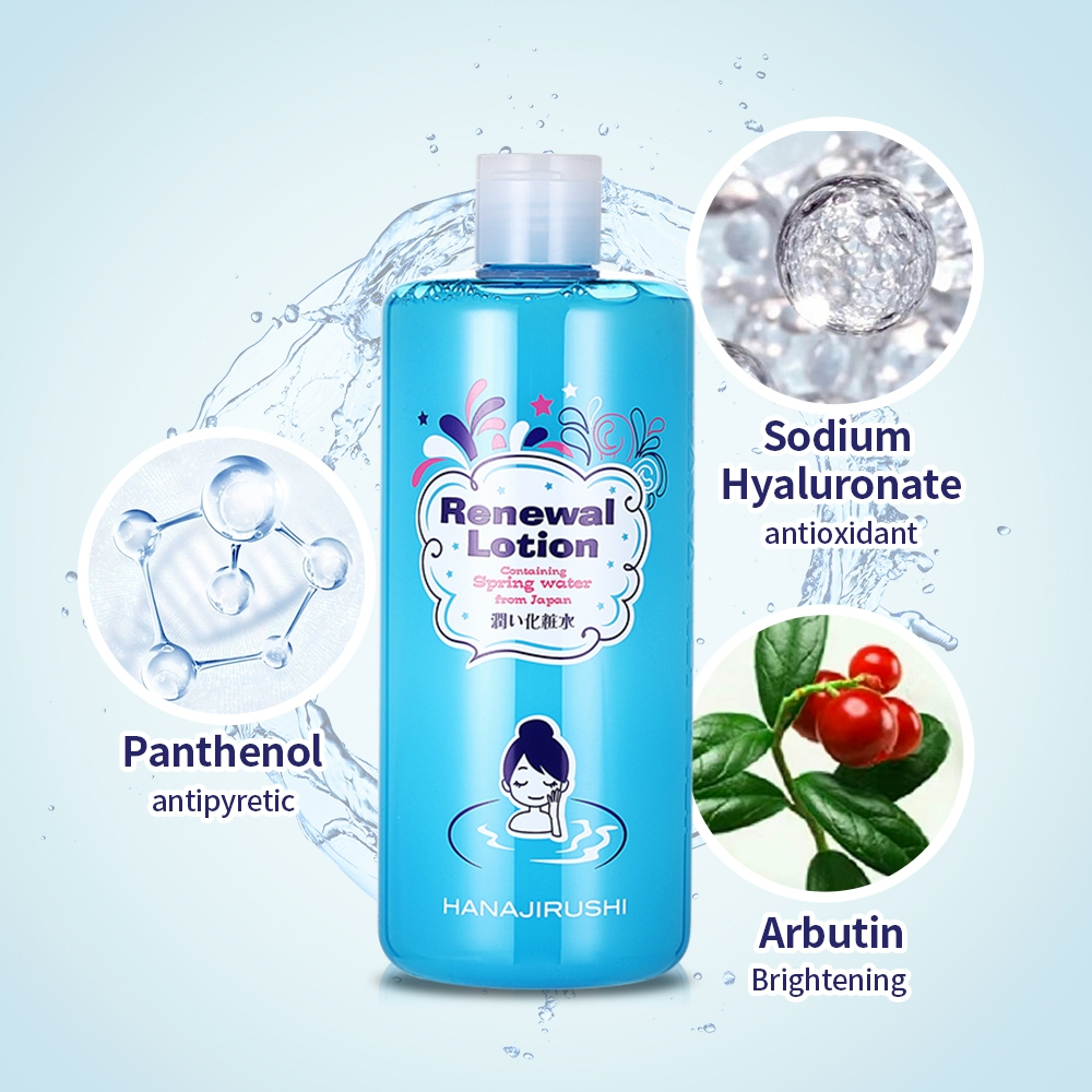 HANAJIRUSHI Renawal Toner 500ml Moisturizer,Brightening and Anti ...