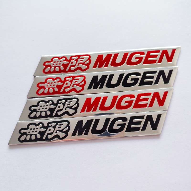 1 pc Aluminum MUGEN Logo Car Auto Side Fender spoiler Emblem Badge ...