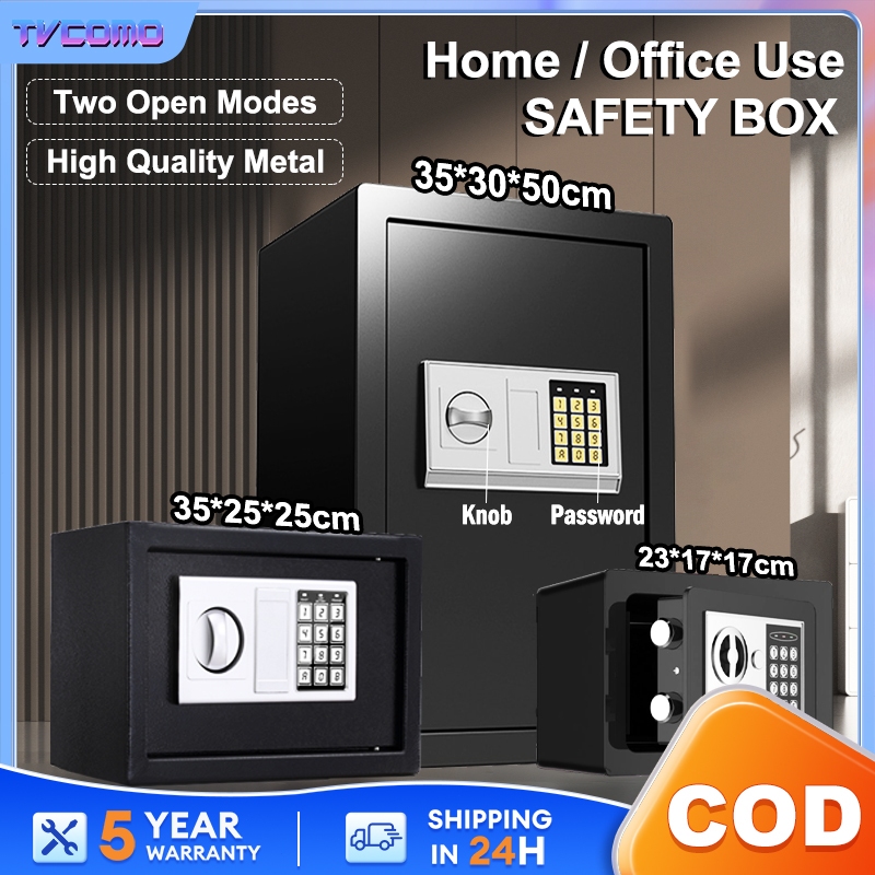 Safety Box Premium Digital Safe Box MoneyBox Home Office Use Metal ...