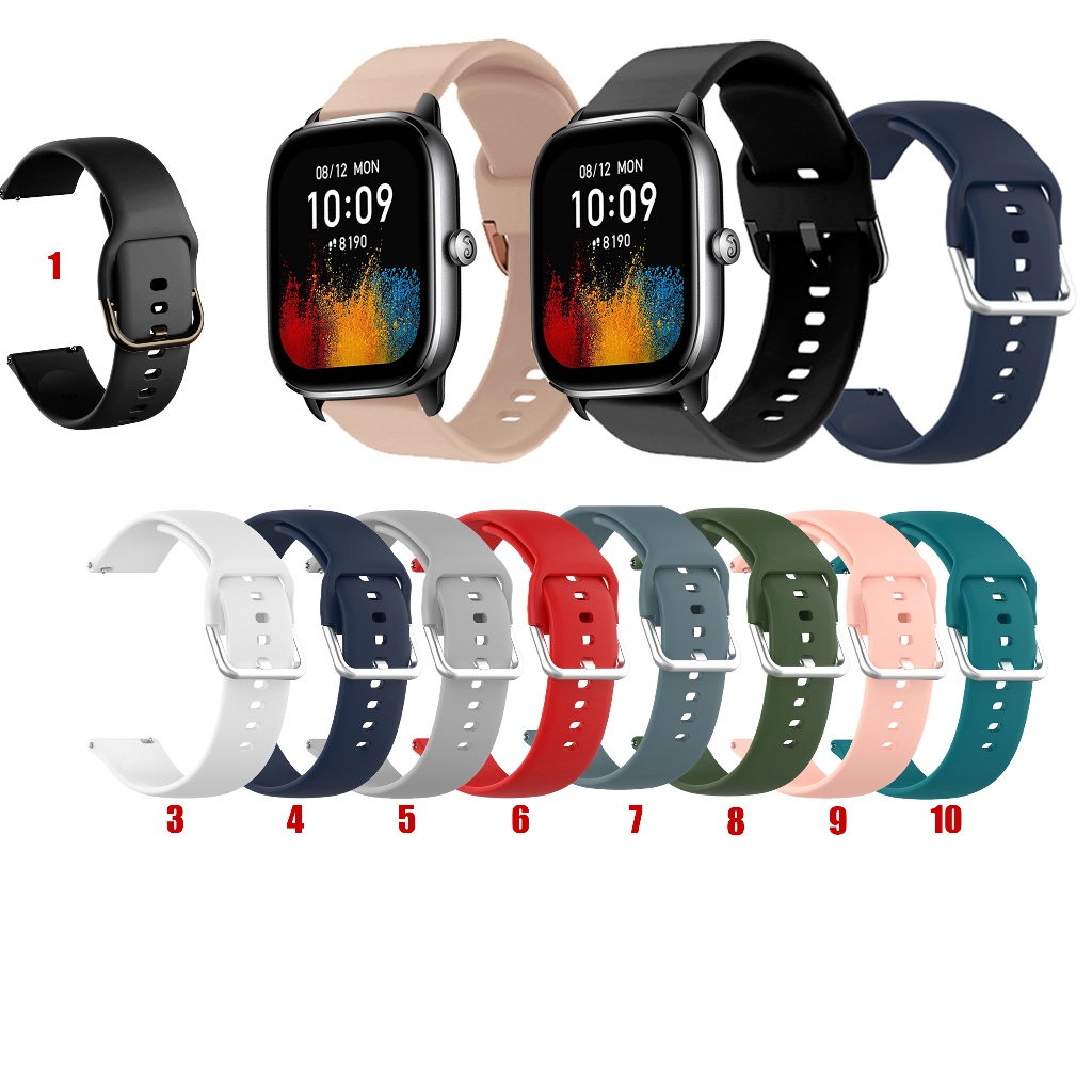 Soft Silicone Band Strap for Huami Amazfit GTS 2e GTS2 mini GTS3 4 GTS4 ...