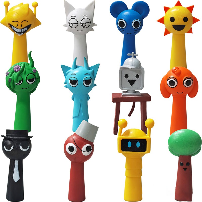 Sprunki Toys 12pcs/set Incredibox Sprunki Action Figure Simon Raddy ...