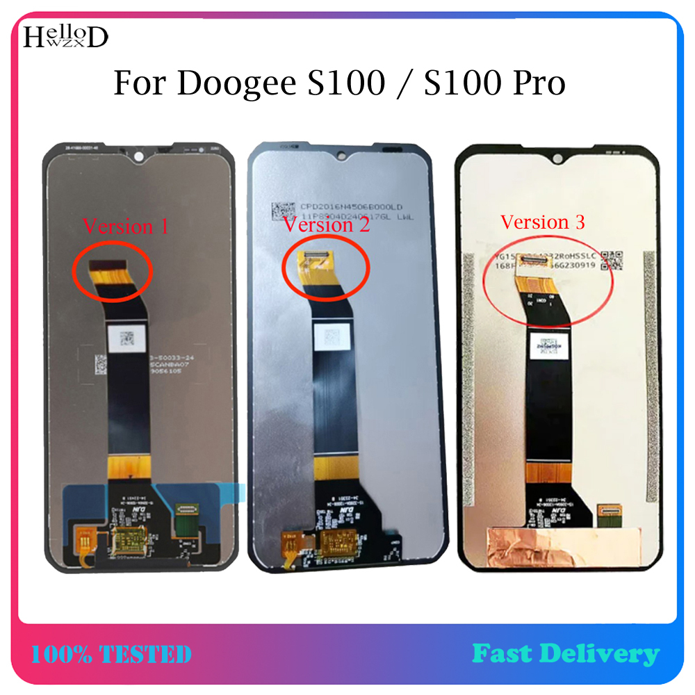 Original LCD For Doogee S100 S100 Pro LCD Display Touch Screen Digitizer Assembly Replacement ...