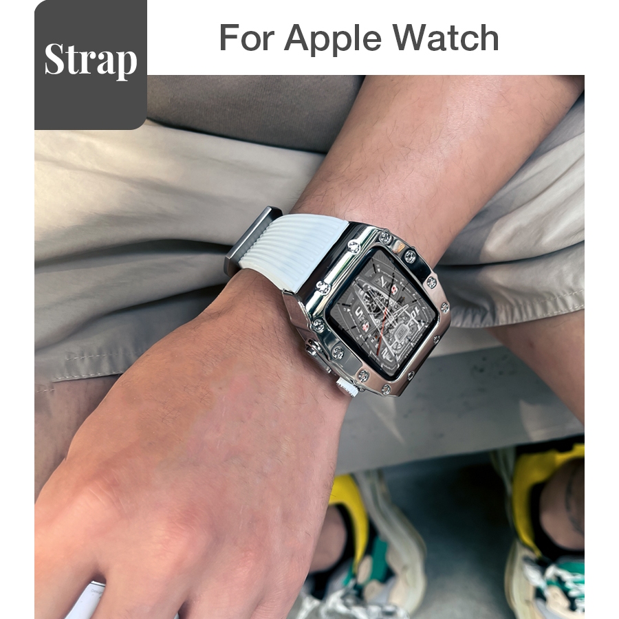 Men's Customized Modified Aluminum Alloy Watch Case Silicone Strap ...