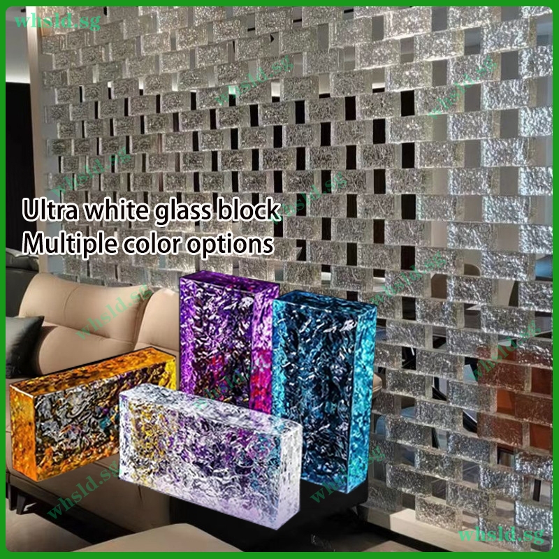 Transparent Crystal Glass Bricks Partition Wall Internet Celebrity ...