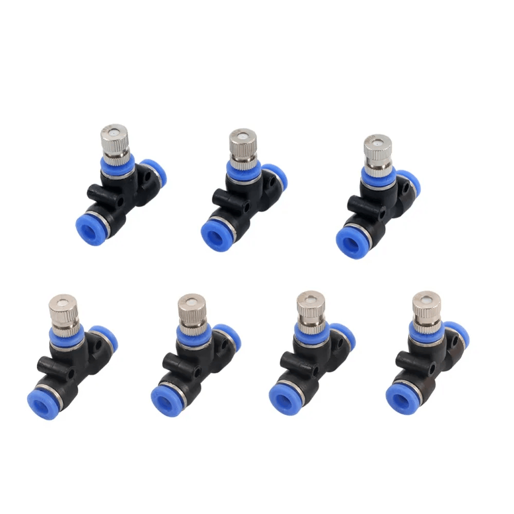 1Pc 6mm Slip Lock Quick Connector Atomization Nozzle Set Misting Water ...