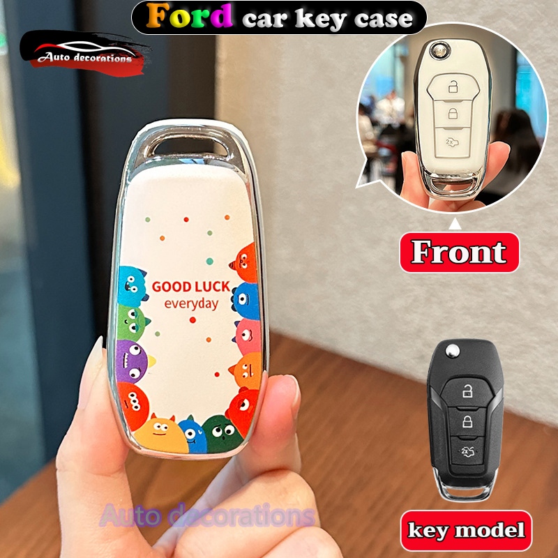 New design Ford Little Monster Cartoon key covers suitable For Ford ...