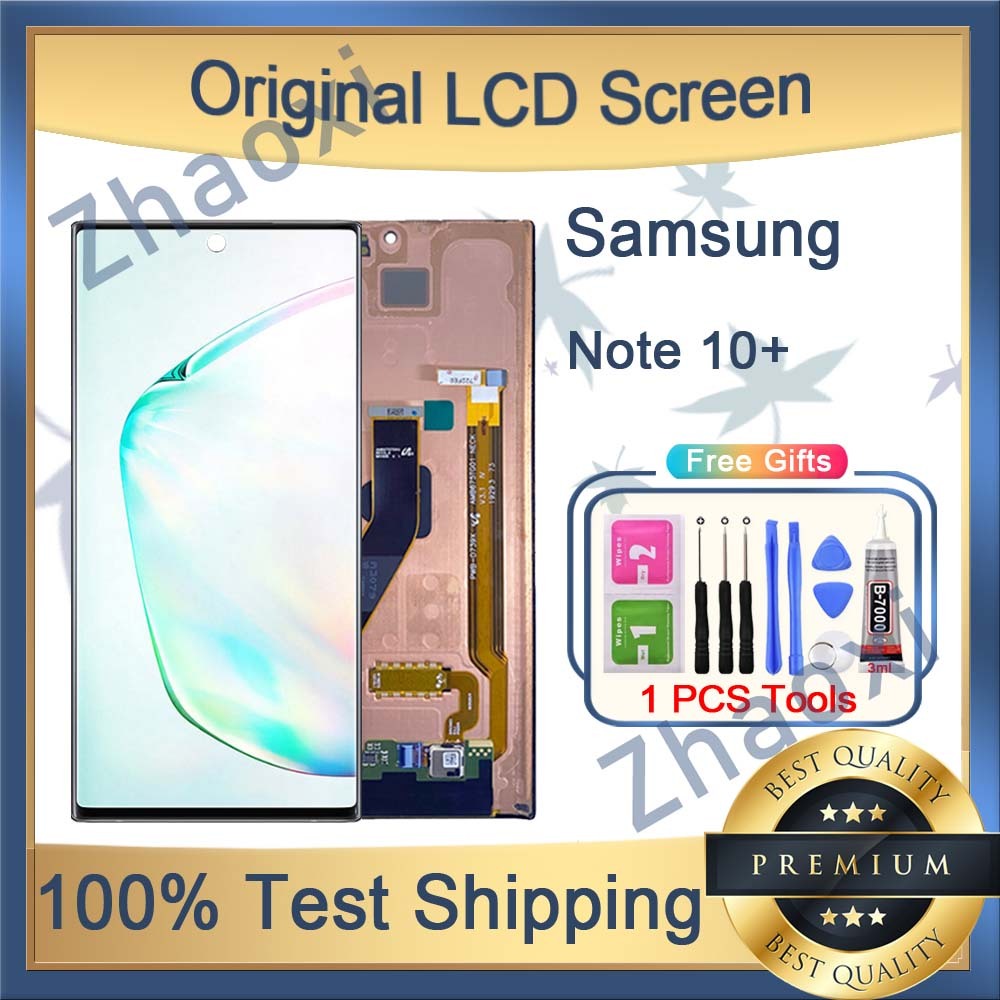 Original AMOLED Samsung Galaxy Note 10 Plus 4G 5G LCD Screen With Frame ...