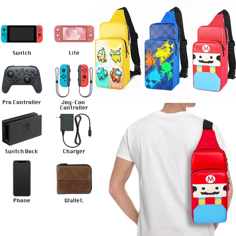 Travel Bag for Nintendo Switch/Lite/OLED Small Sling Portable ...