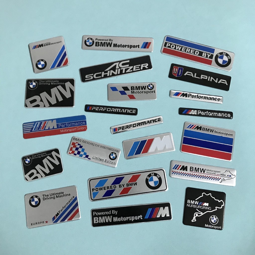 Suitable for BMW BMW Metal Decoration Car Sticker M Label performance ...