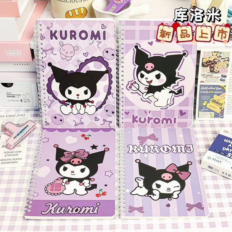 A5 Sanrio Kuromi notebook cute Cinnamoroll cartoon coil Melody notebook ...