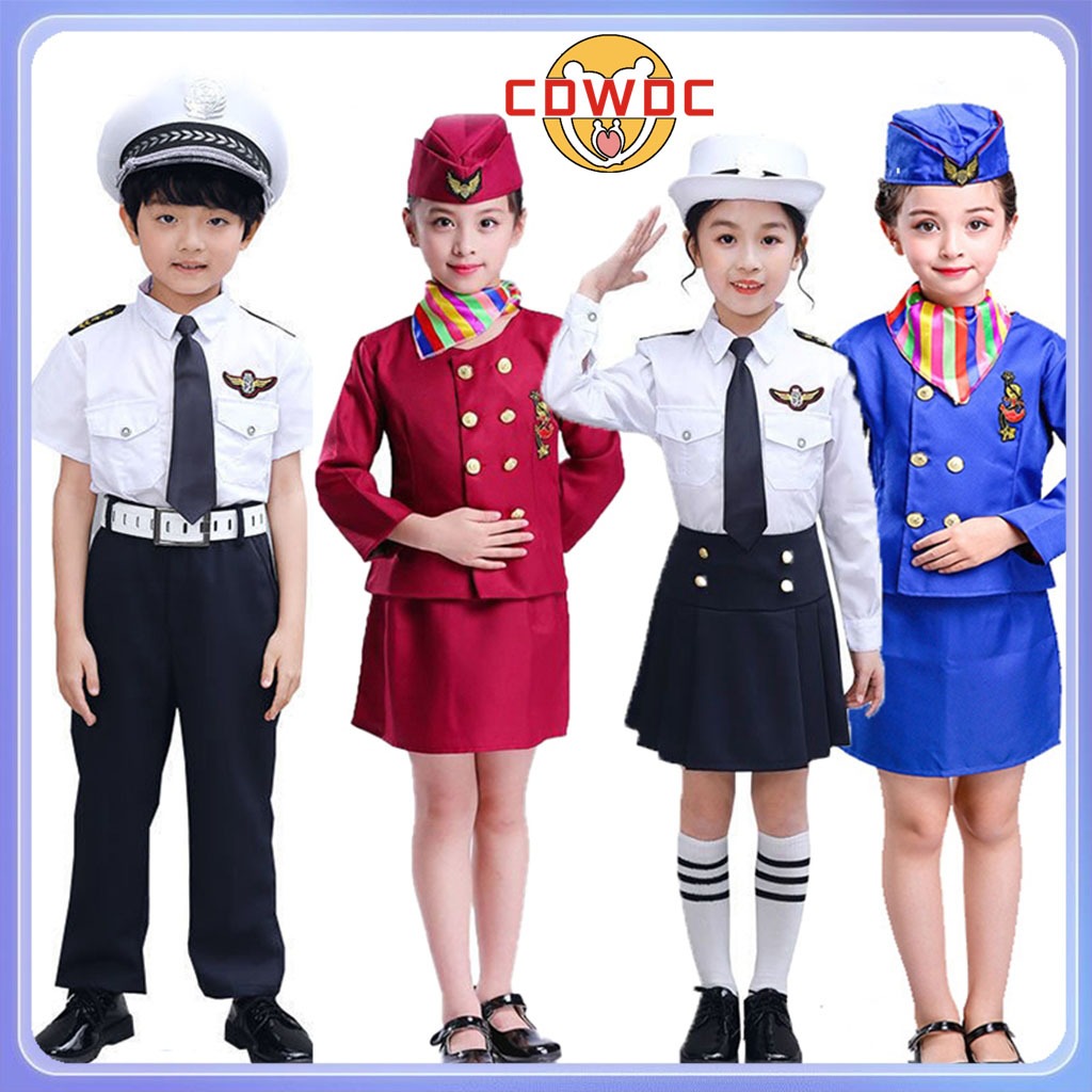 【Ready Stock】CDWDC Kids Pilot Captain Costume | Boys & Girls Career Day ...