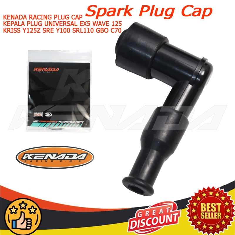 KENADA RACING PLUG CAP KEPALA PLUG UNIVERSAL EX5 WAVE 125 KRISS Y125Z ...