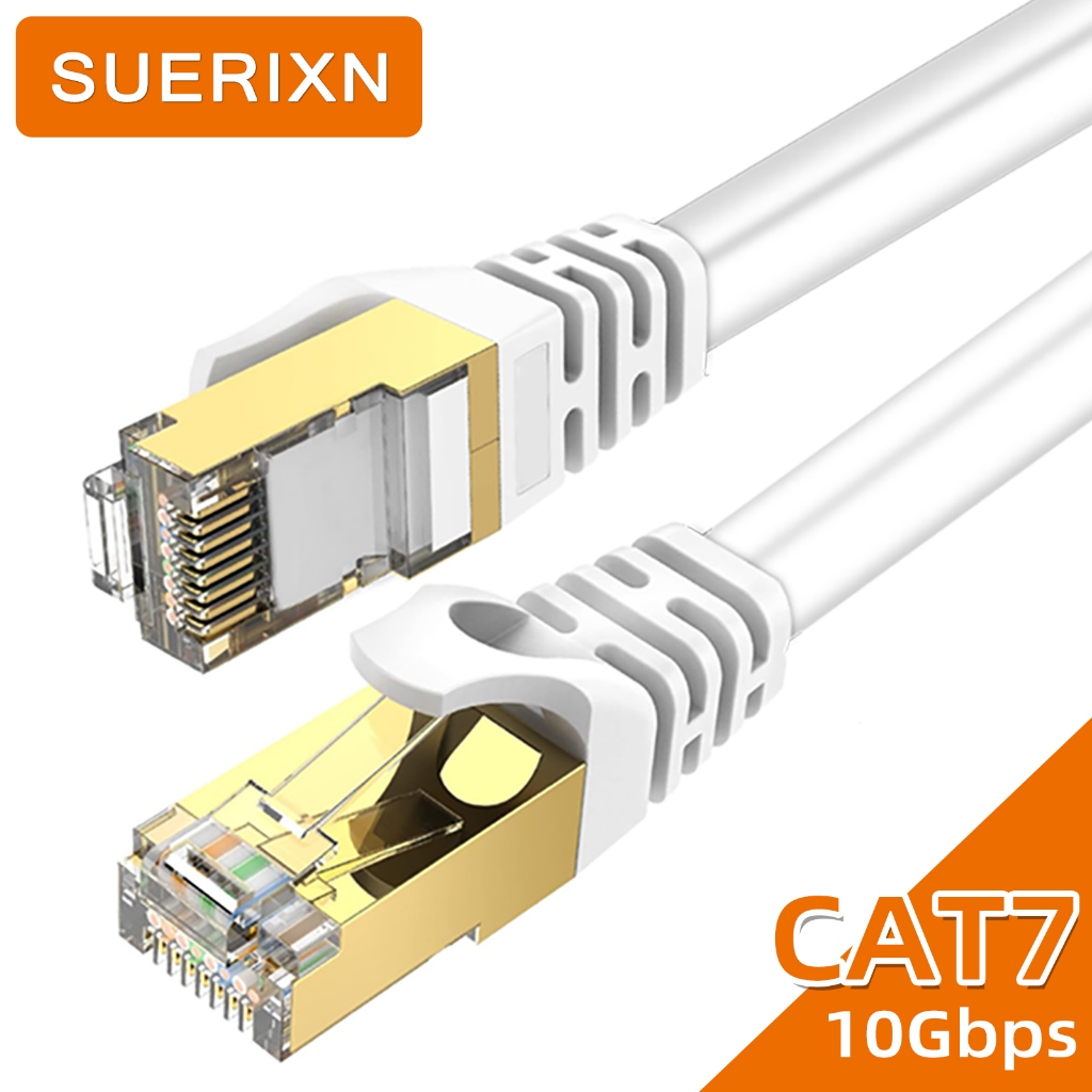 Ethernet cable Cat7 RJ45 jumper Lan cable Shielding Modem Router PC Mac ...