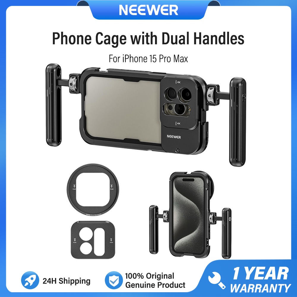 NEEWER Phone Cage Video Rig Set With Dual Side Handles PA024K | Shopee ...