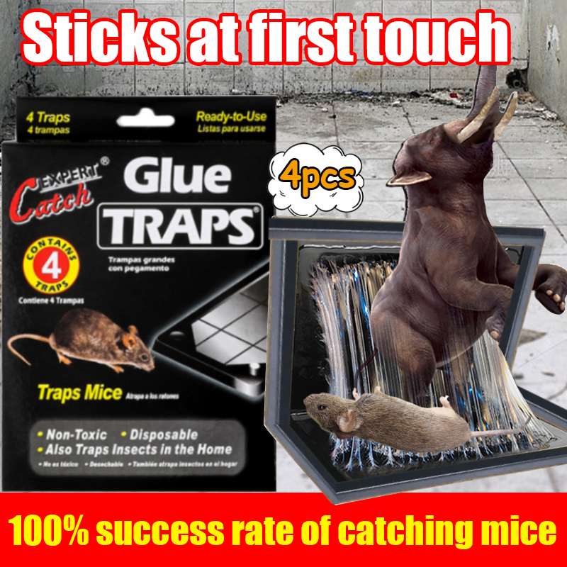 Sticks at first touch Super Glue perangkap tikus 4pcs Glue bearing ...