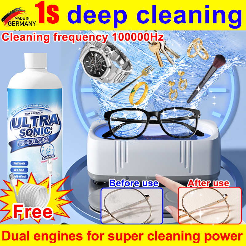 Dual engines for super cleaning power ultrasonic glasses cleaner Made ...