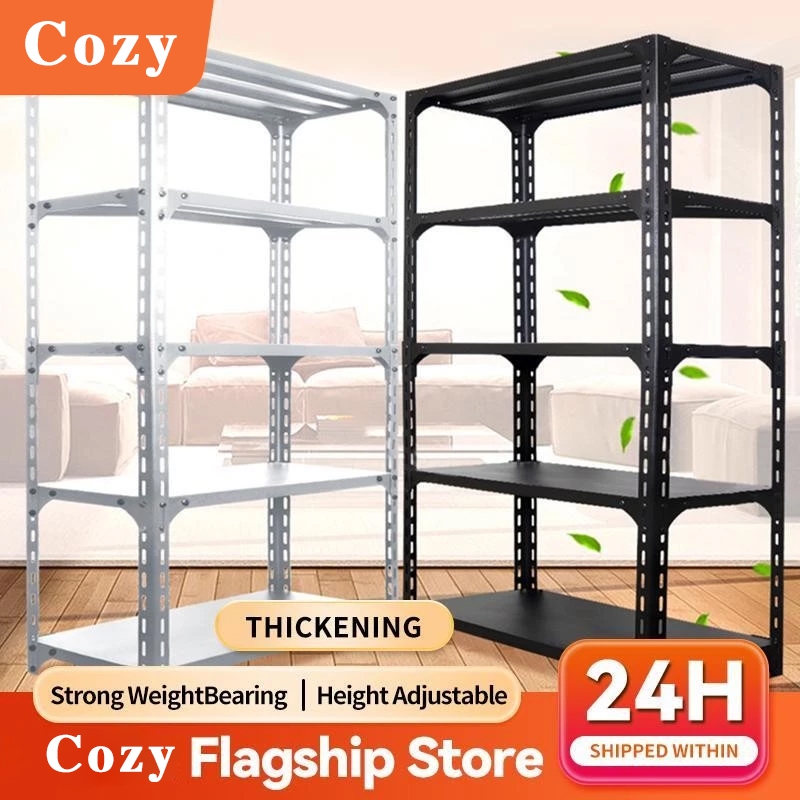 Adjustable Angle Steel Rack Shelves 5 Layers Storage rack tiers kitchen ...