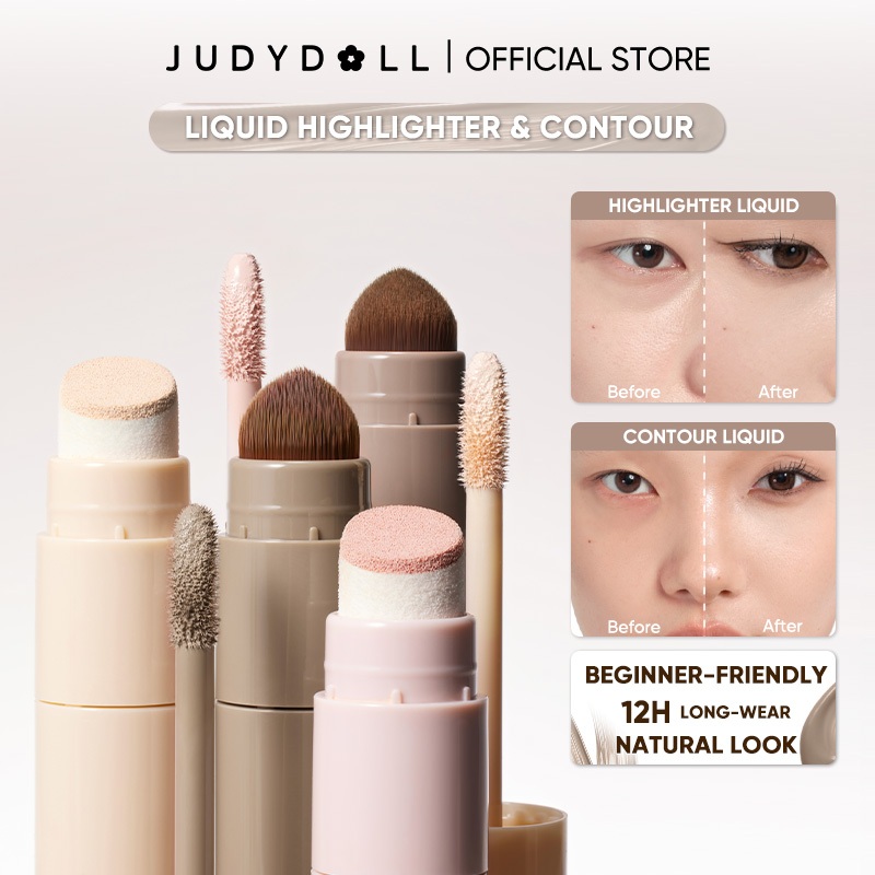 Judydoll Highlighter&Contour Duo Liquid Contouring Brightening Liquid ...