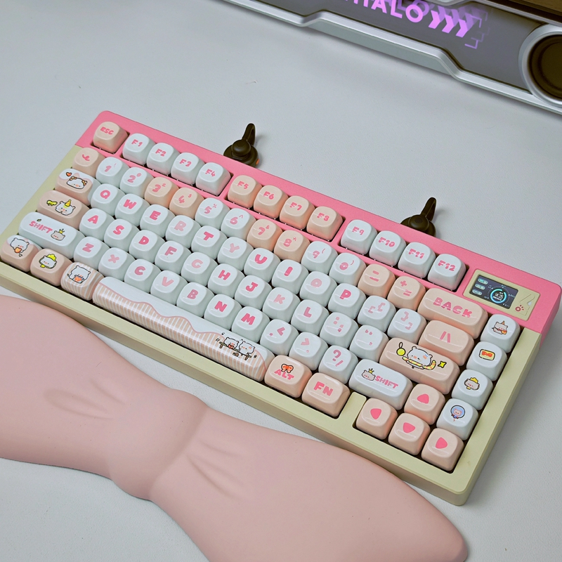 【ONLY KEYCAP】Party Little Pig Ceramics Keycap 144 Keys MOA Profile PBT ...