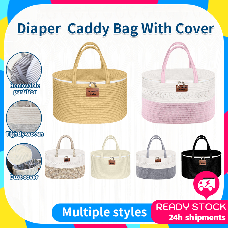 【FAST DELIVERY】Diaper Caddy Bag with Cover Beg Organizer Partition ...